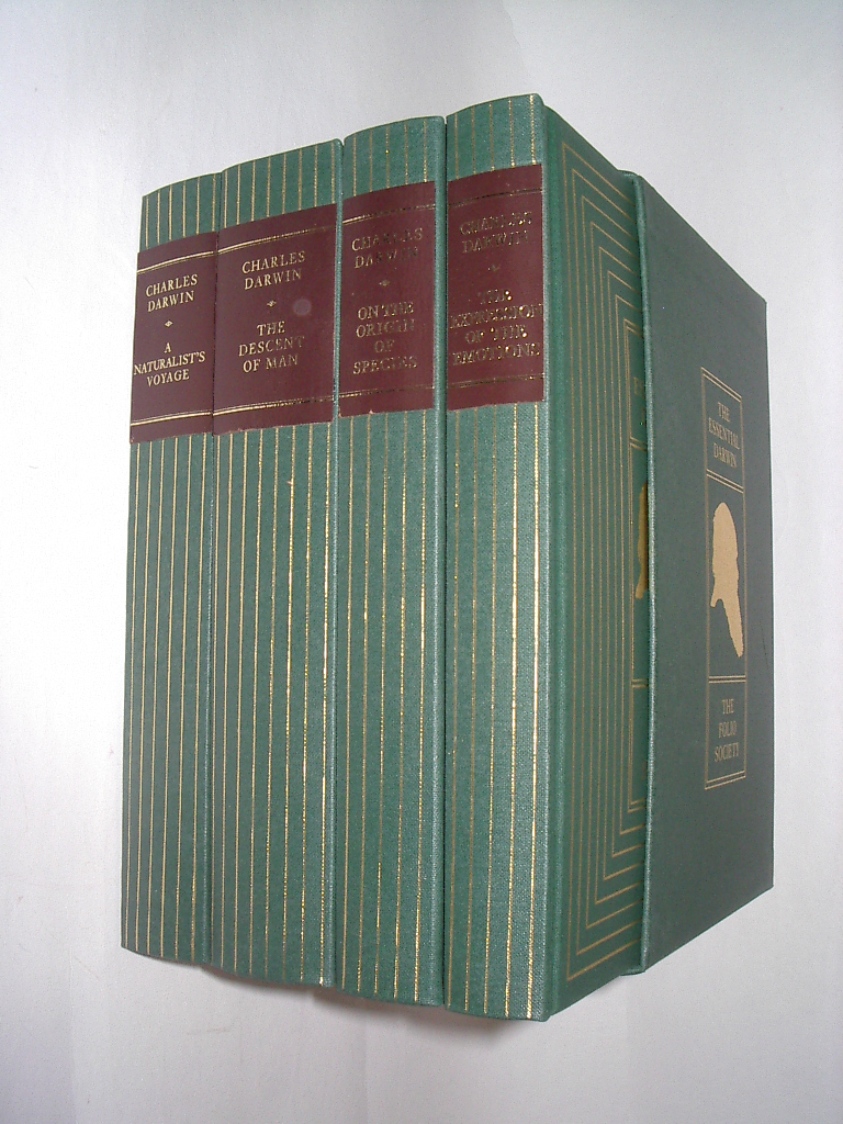 The Essential Darwin Four Volumes Folio Society 1990 Hc Books