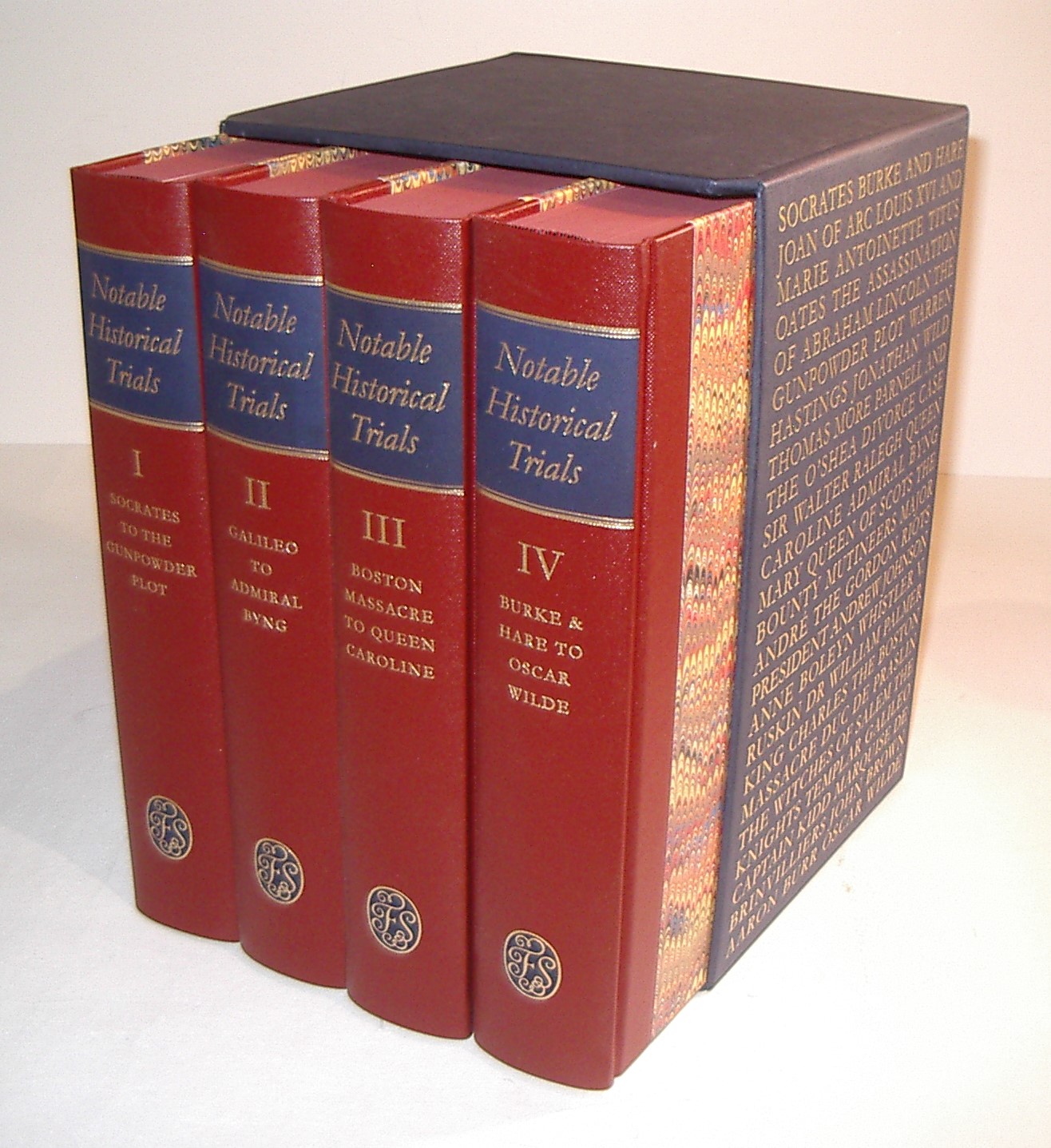 Notable Historical Trials 4 Volumes Folio Society 2010 HC Books notable-historical-trials-4-volumes-folio-society-2010-hc-books