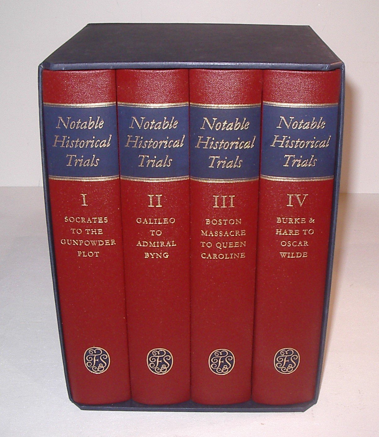 Notable Historical Trials 4 Volumes Folio Society 2010 HC Books notable-historical-trials-4-volumes-folio-society-2010-hc-books
