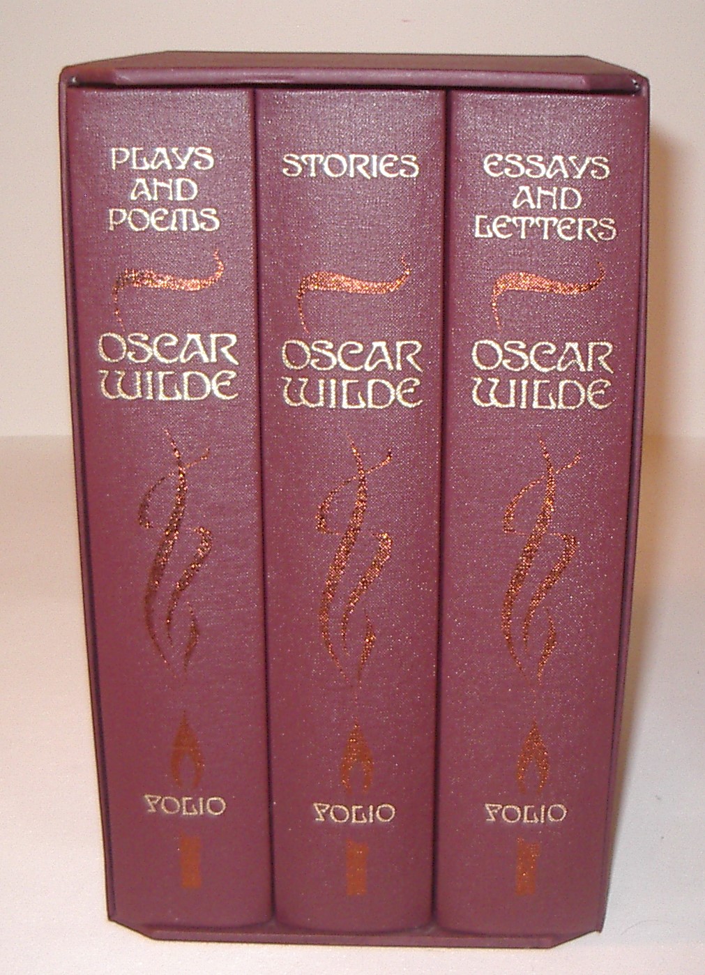 The Works of Oscar Wilde Three Volumes Folio Society 2005 - HC Books