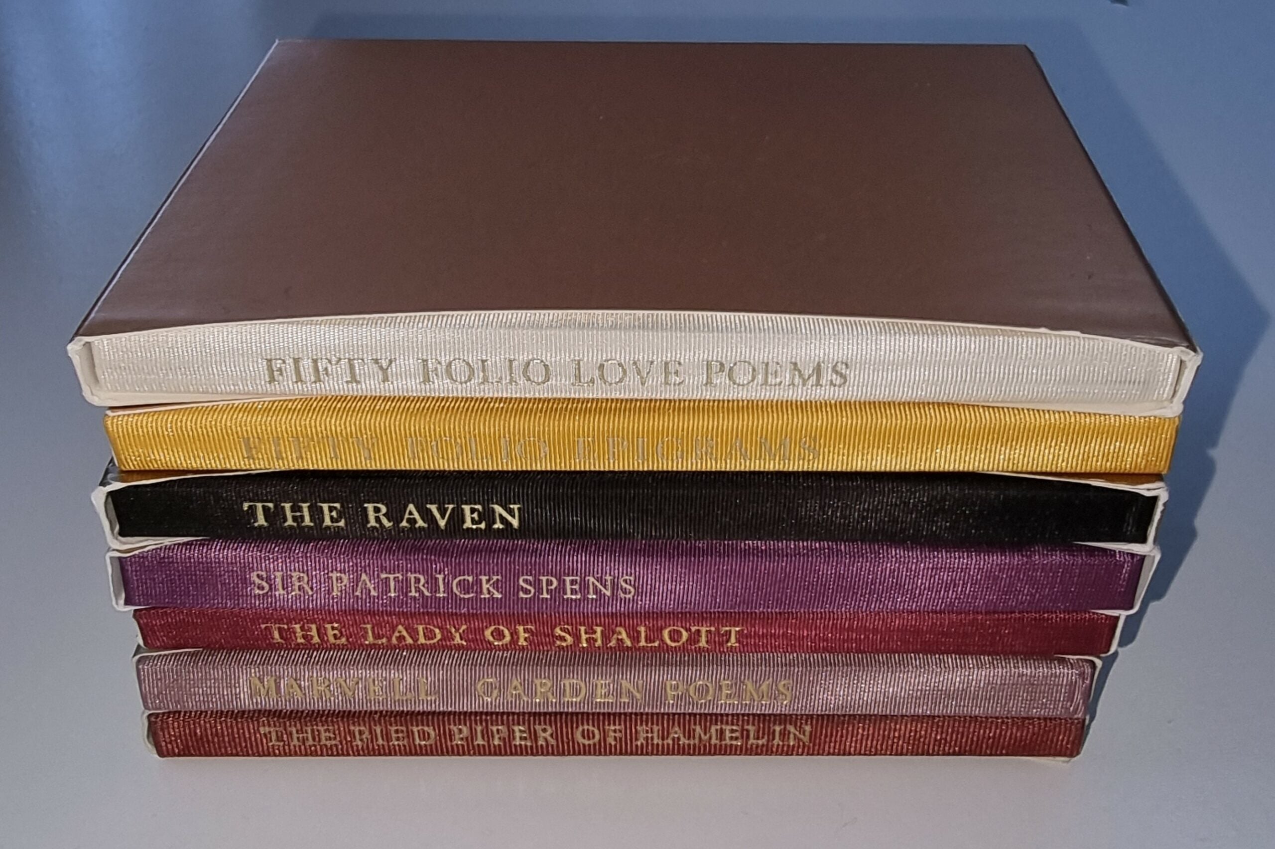 Set of Seven Folio Society Miniature Poetry Collection 1992 - 1997 - HC ...